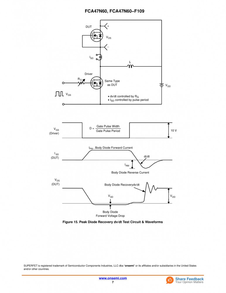 FCA47N60 datasheet page 7