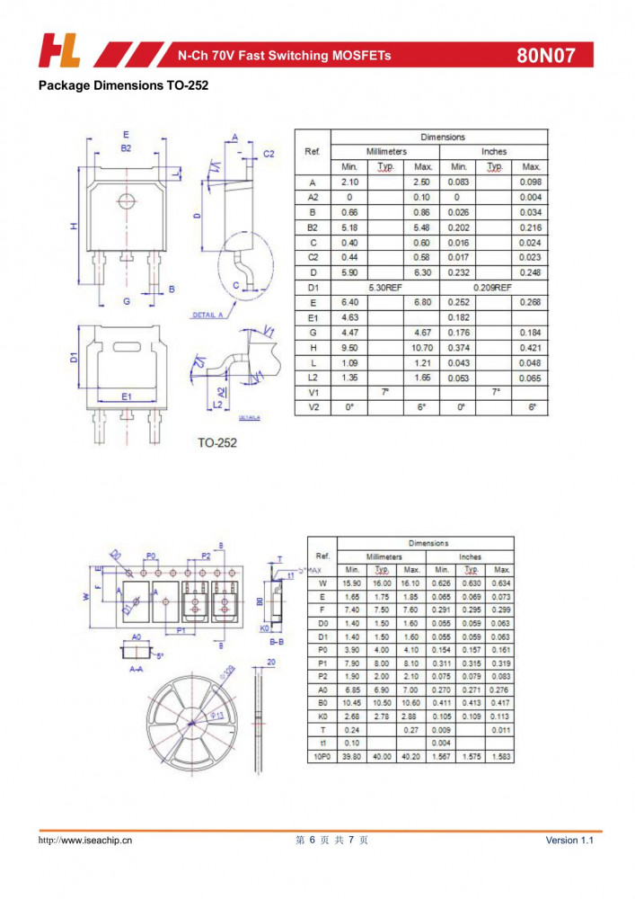 HL 80N07 datasheet page 6