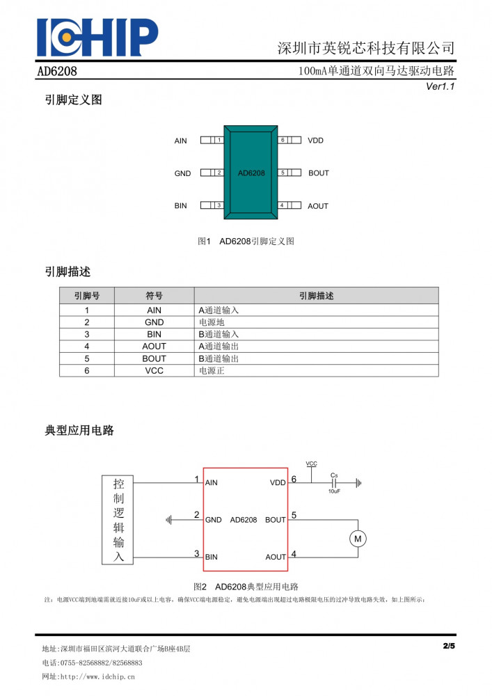 AD6208 datasheet page 2
