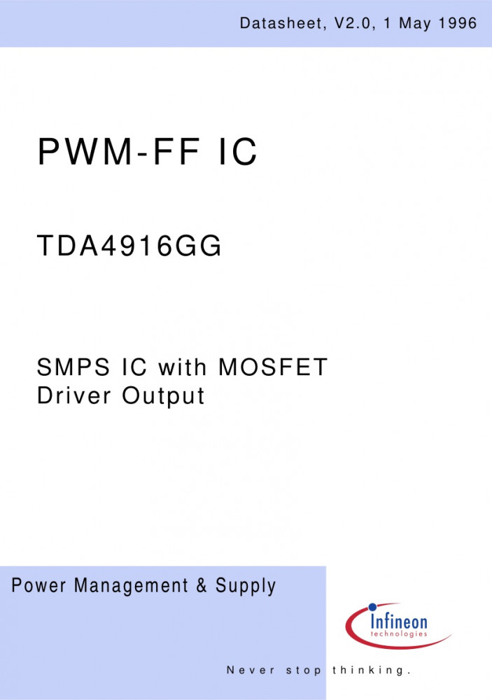TDA4916GG datasheet page 1