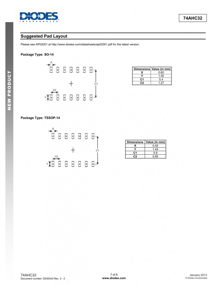 74AHC32T14-13 datasheet page 7