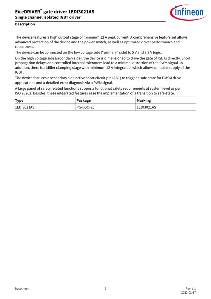 1EDI3021AS datasheet page 2