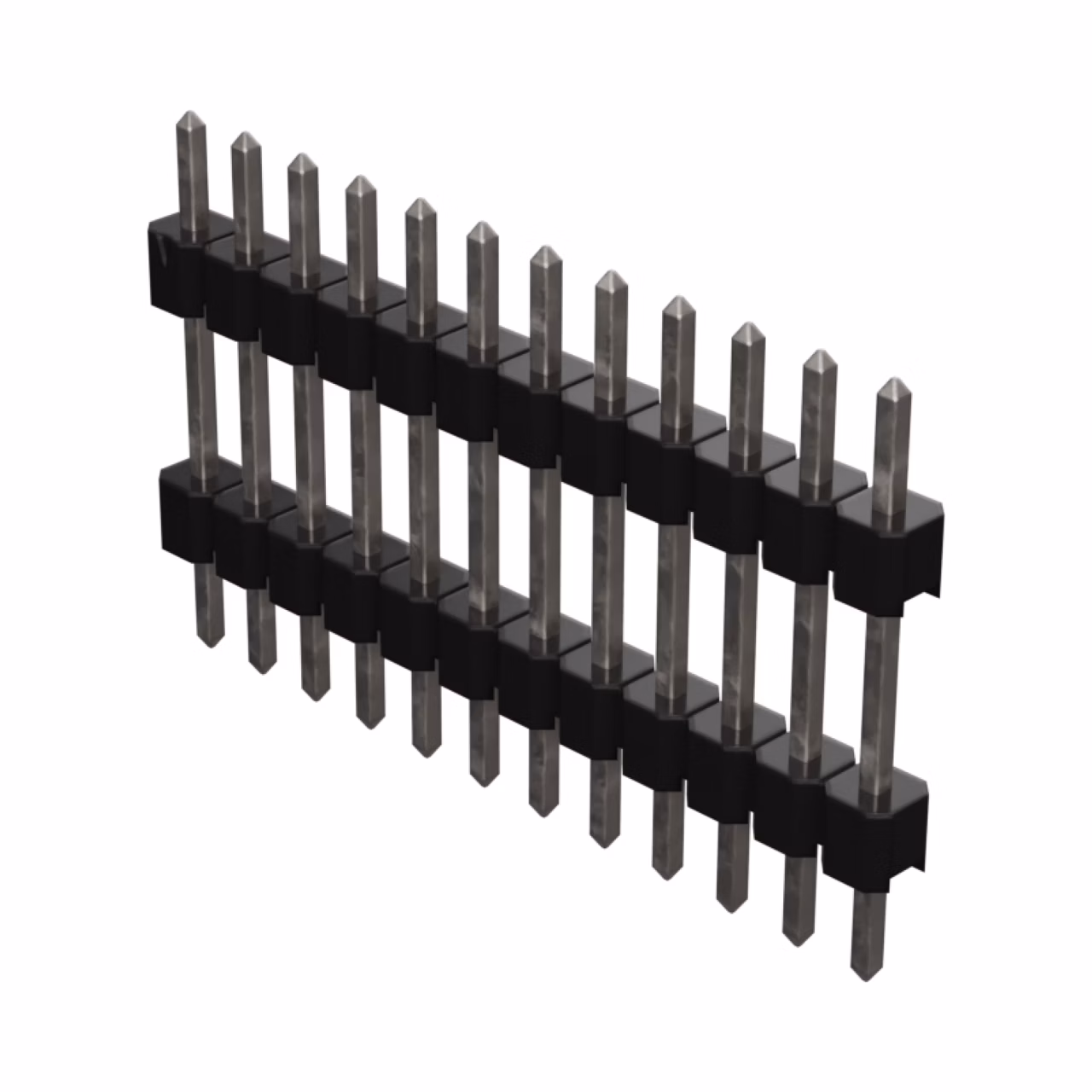KK 254 PCB Header, Single Row, Dual Body, Through Hole, Vertical, 12 Circuits, 2.50µm Tin (Sn) Plating, 11.00mm Stacking Height, Tray Packaging, Lead-Free for sale