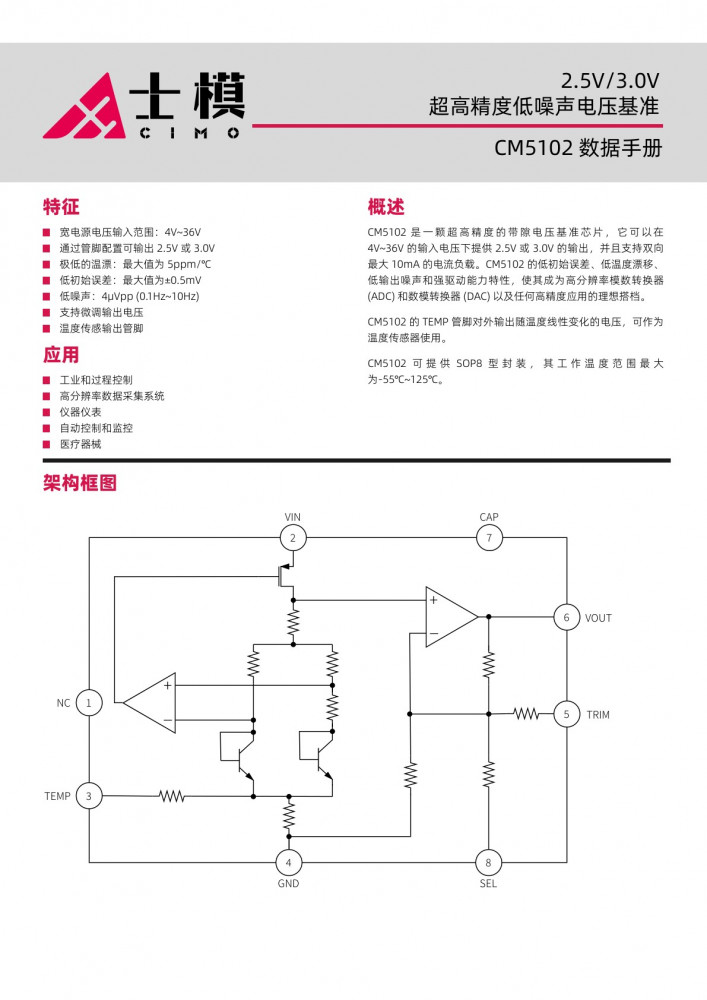CM5102 datasheet page 1