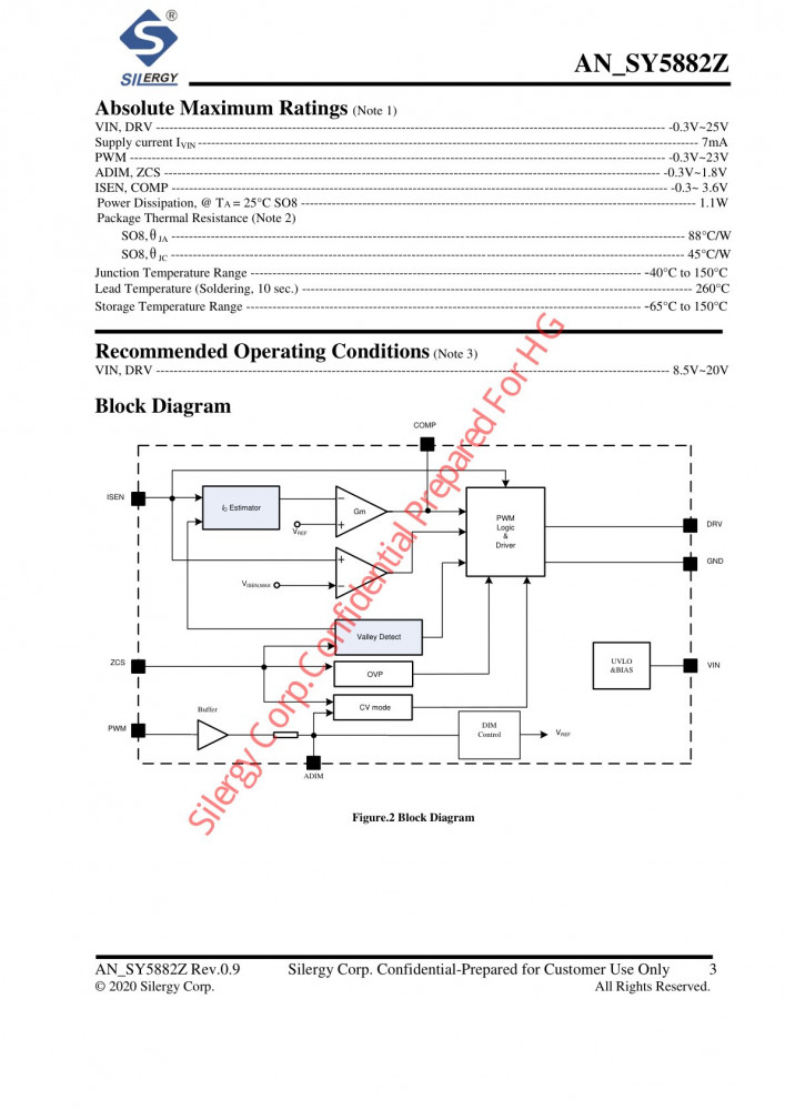 SY5882ZFAC datasheet page 3