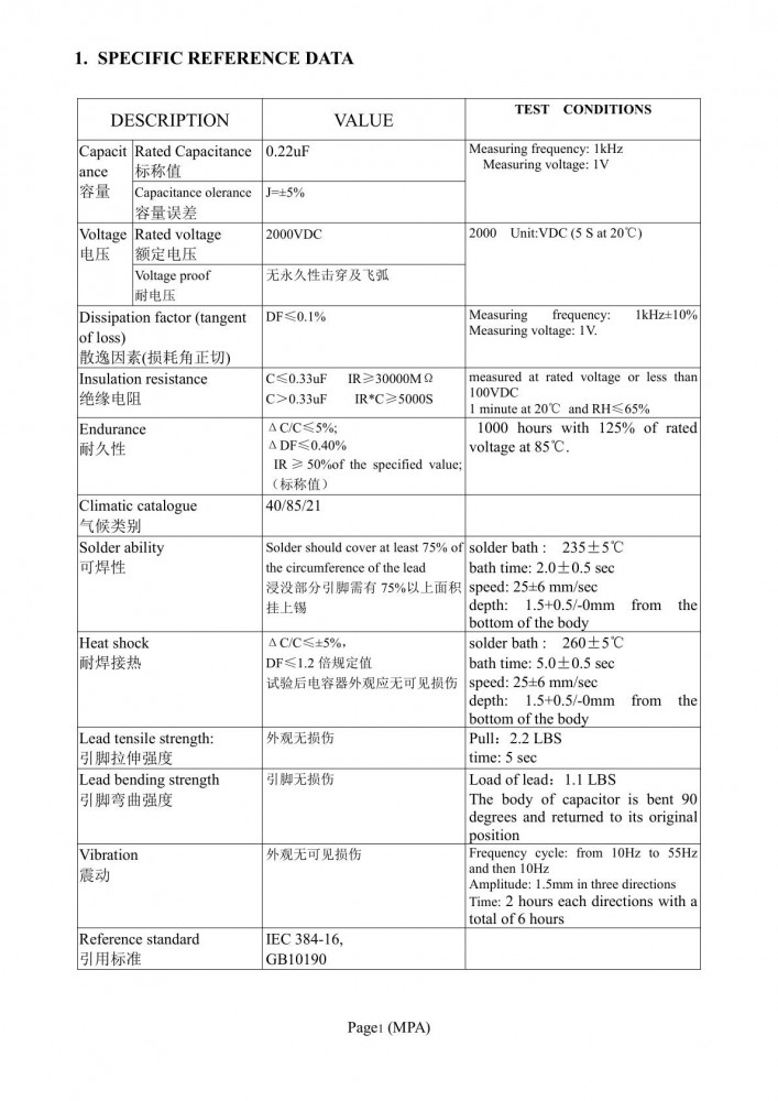 MPA224J2000D01 specification page 2