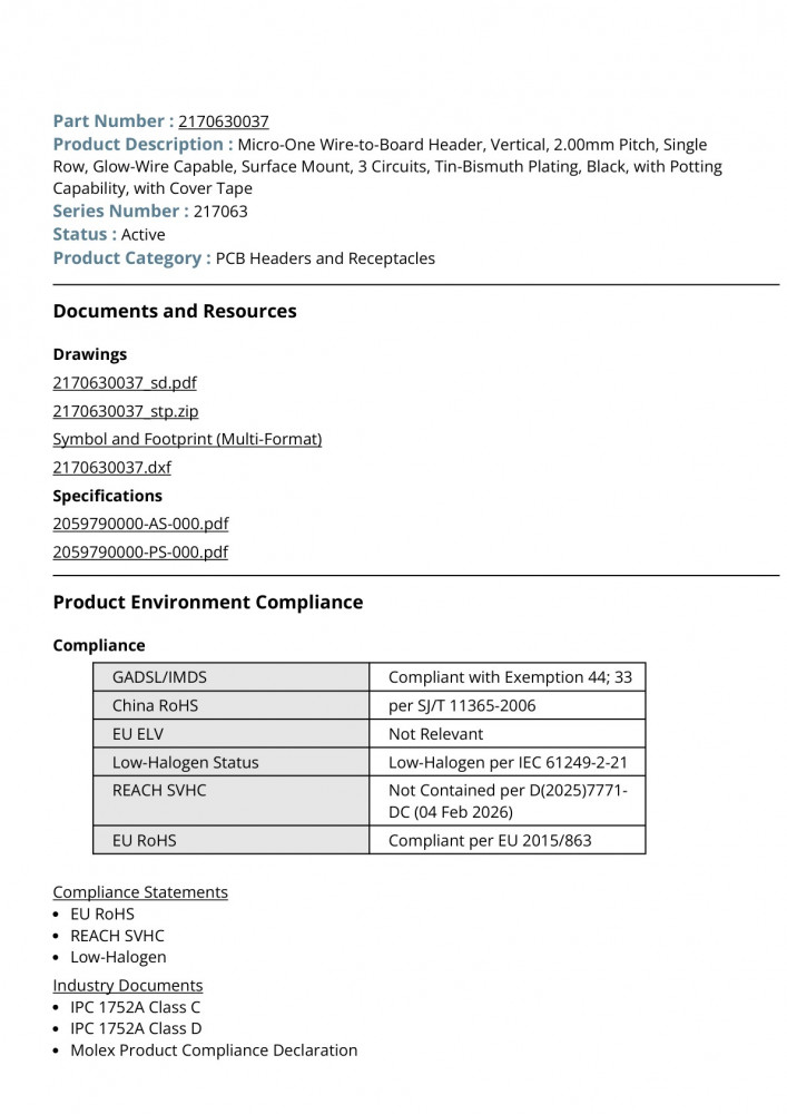 2170630037 product document preview, page 1