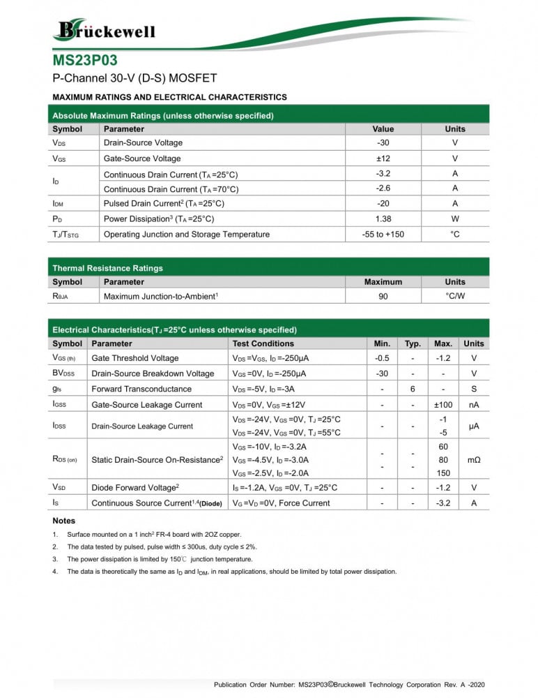 MS23P03 datasheet page 2