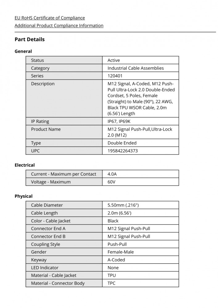 Molex product specification page image 2