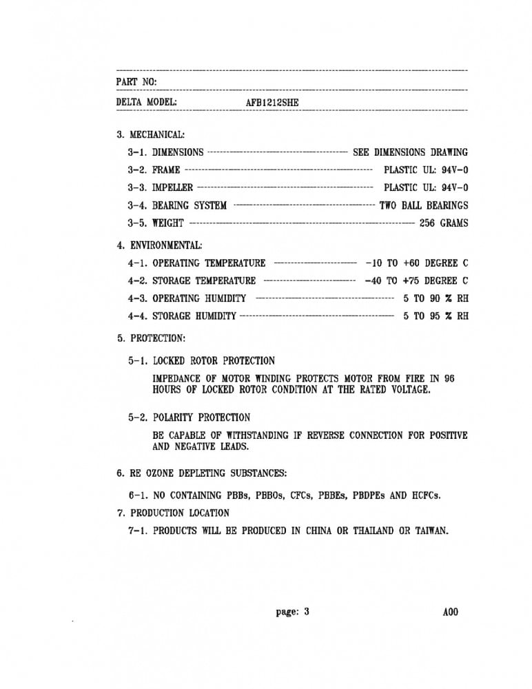 AFB1212SHE specification page 3