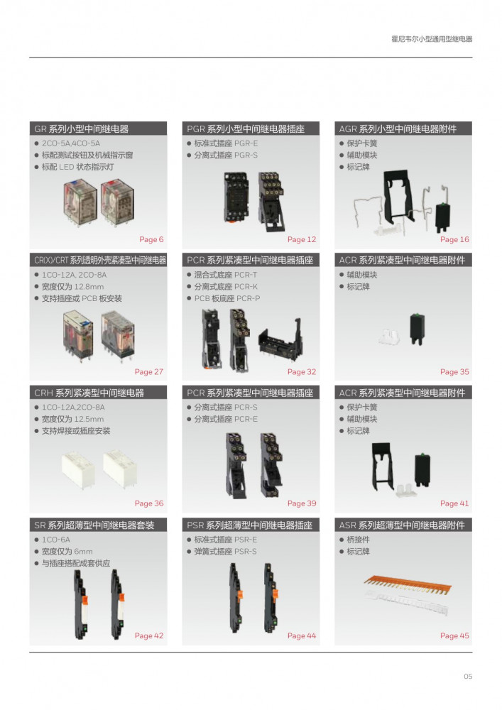 Honeywell relay catalogue page 7