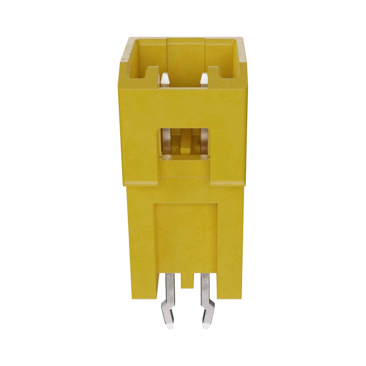 2.00mm Pitch MicroTPA Wire-to-Board Header, Vertical, High Wall Type, Kinked PC Tail, with Inner Positive Lock, 2 Circuits, Yellow for sale