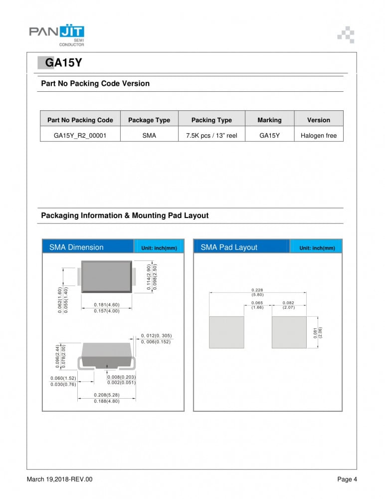GA15Y datasheet page 4