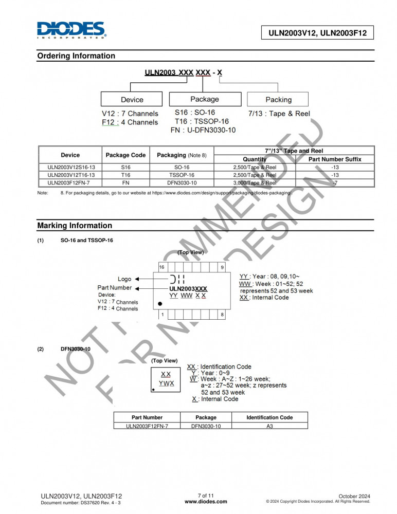 ULN2003V12S16-13 datasheet page 7