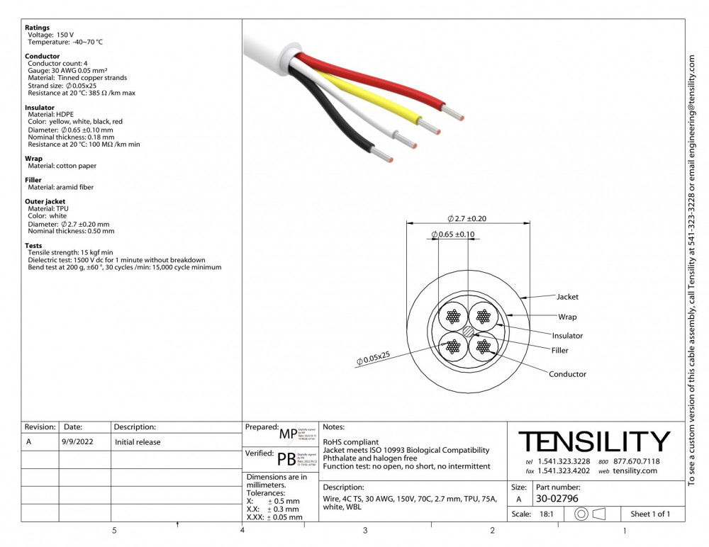30-02796 product specification drawing