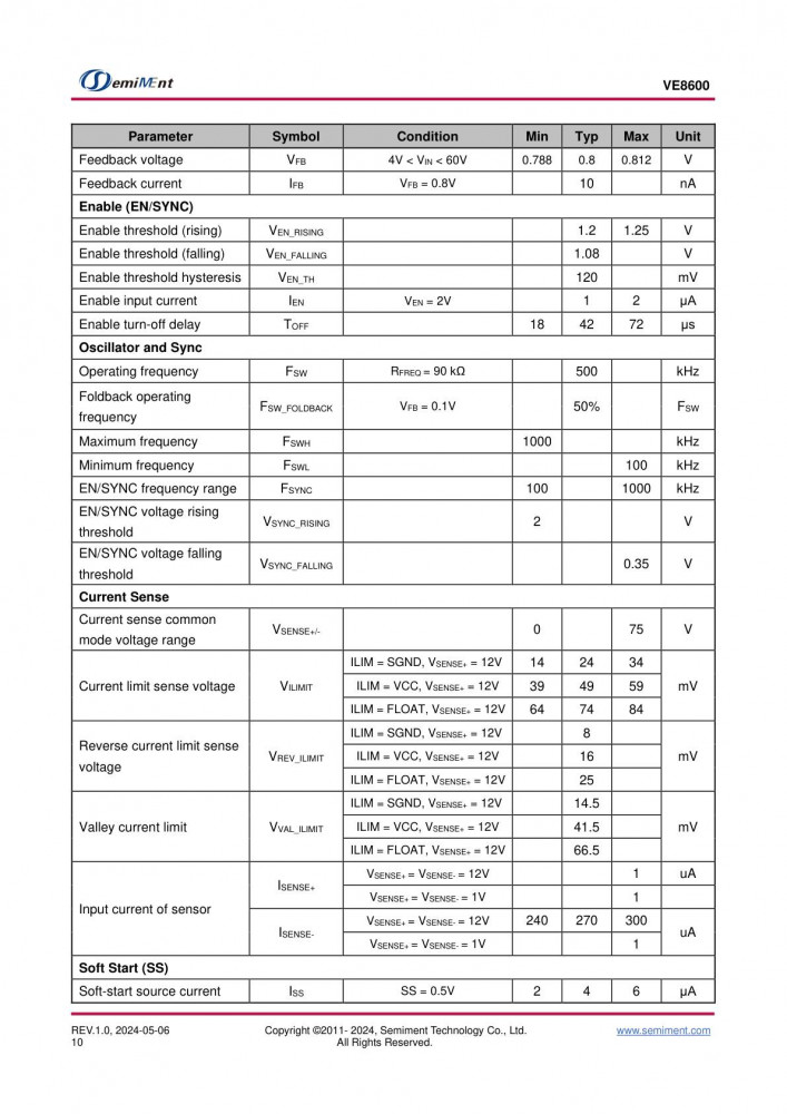 VE8600Q document preview, page 10