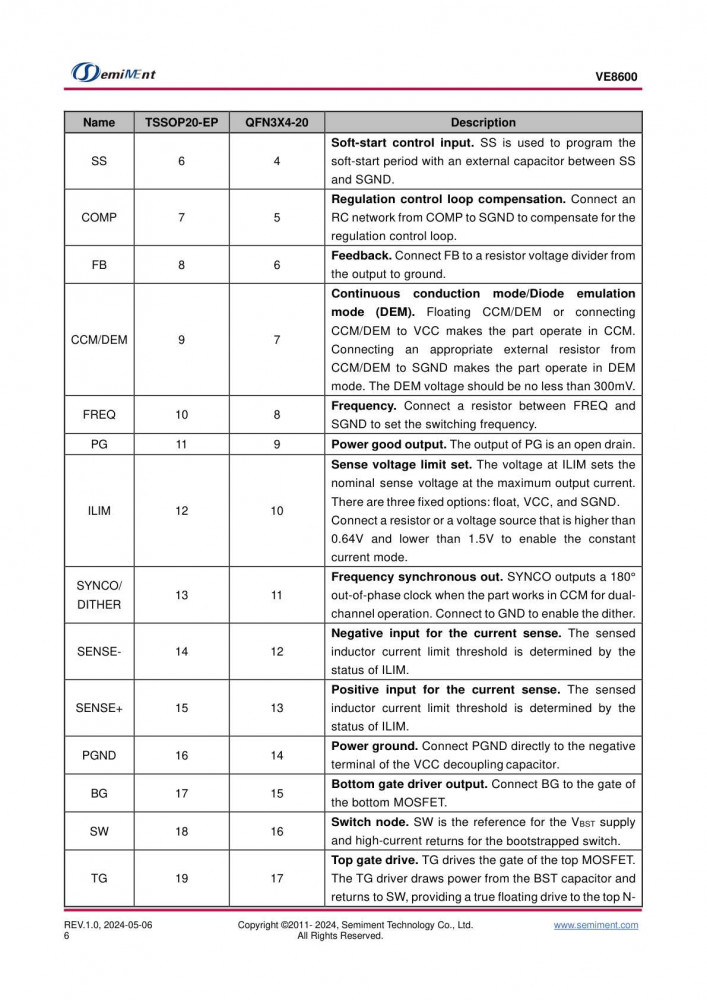 VE8600Q document preview, page 6