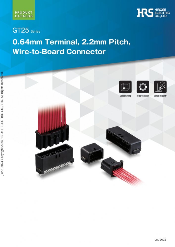HRS GT25 Series datasheet page 1