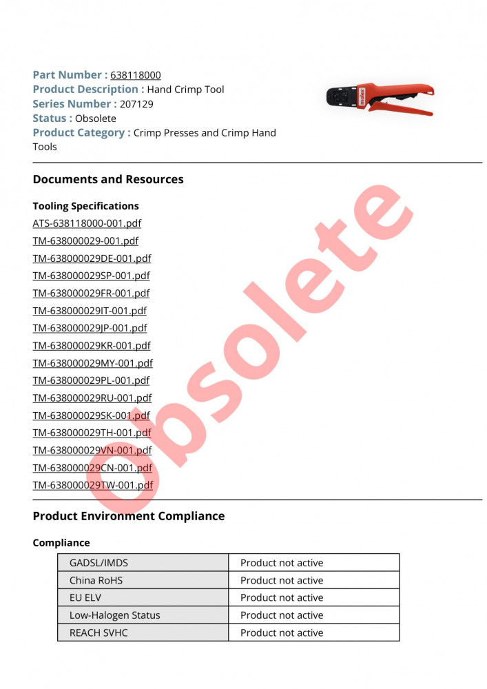 Product documentation page 1