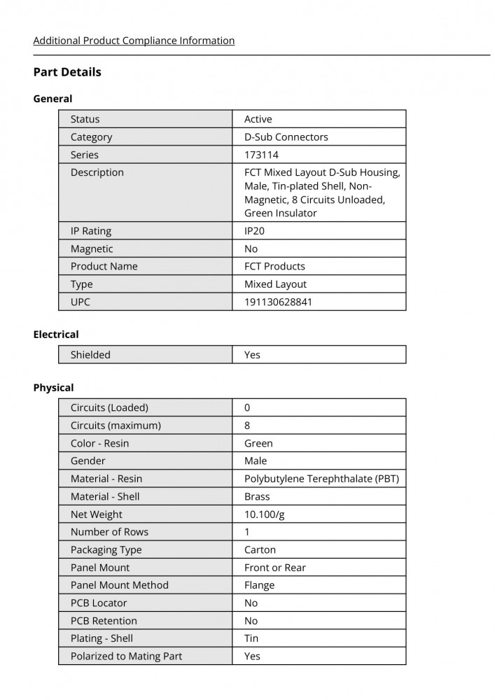 MOLEX 1731140473 technical drawing page 2