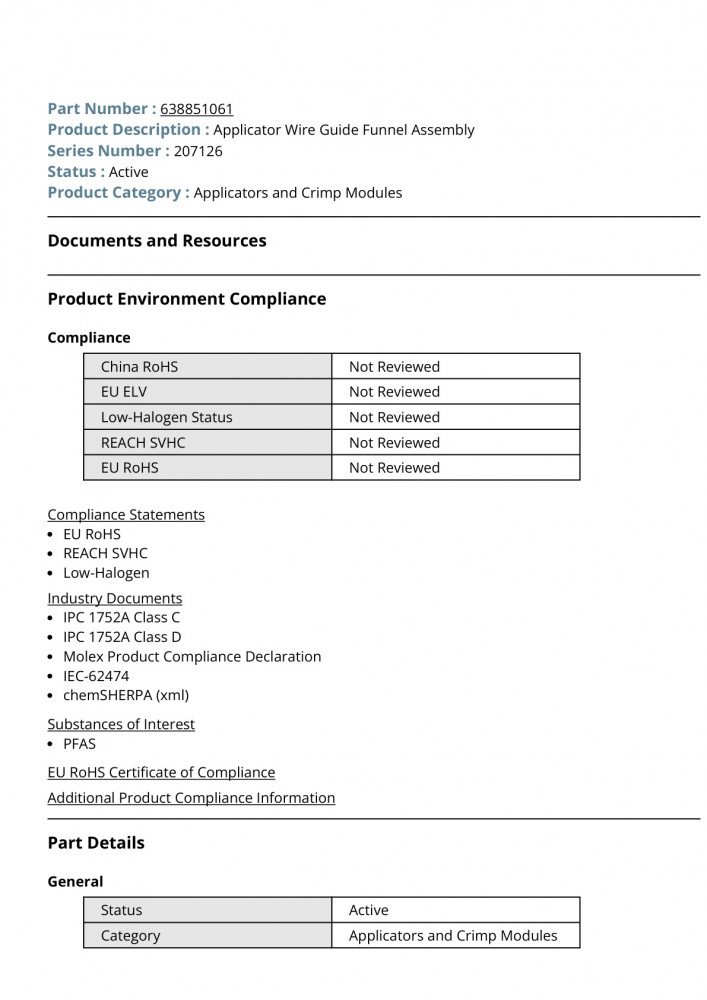 Product document image, page 1