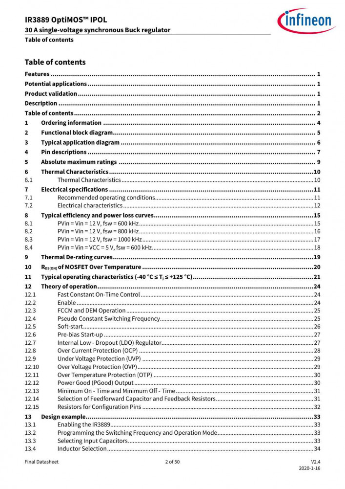 IR3889 technical document page 2