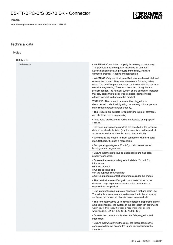 Phoenix Contact 1228828 document page 2