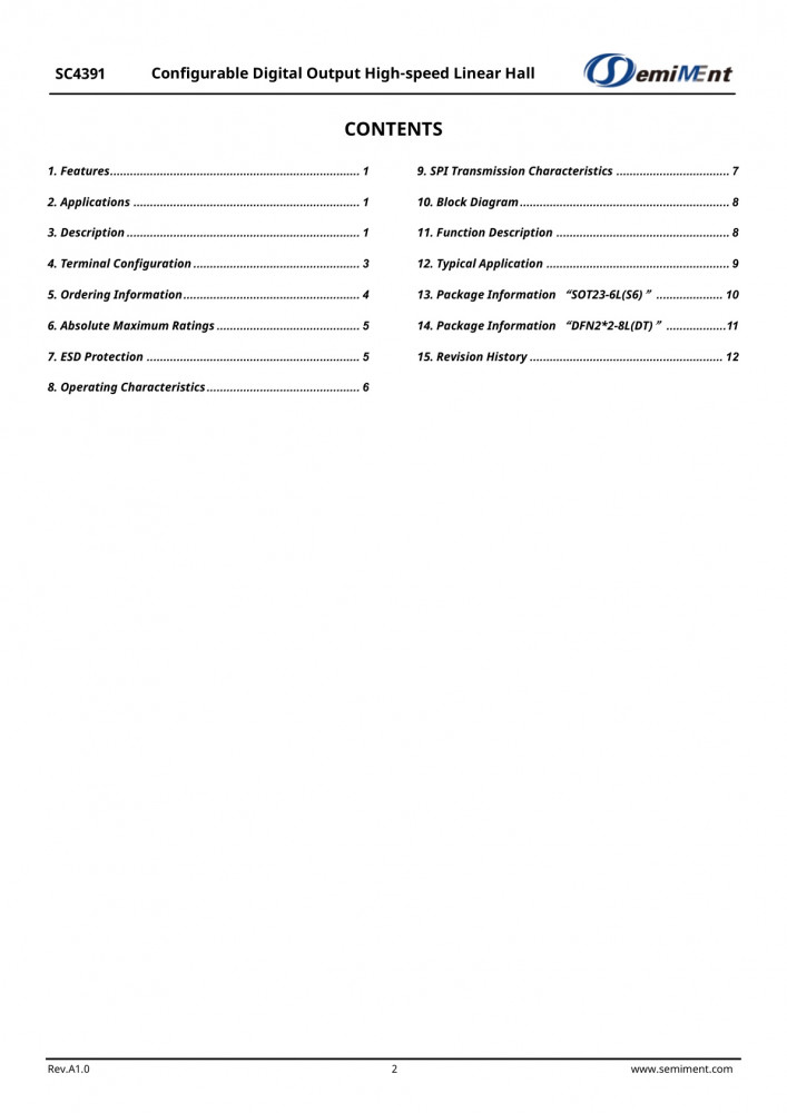 SC4391 datasheet preview, page 2