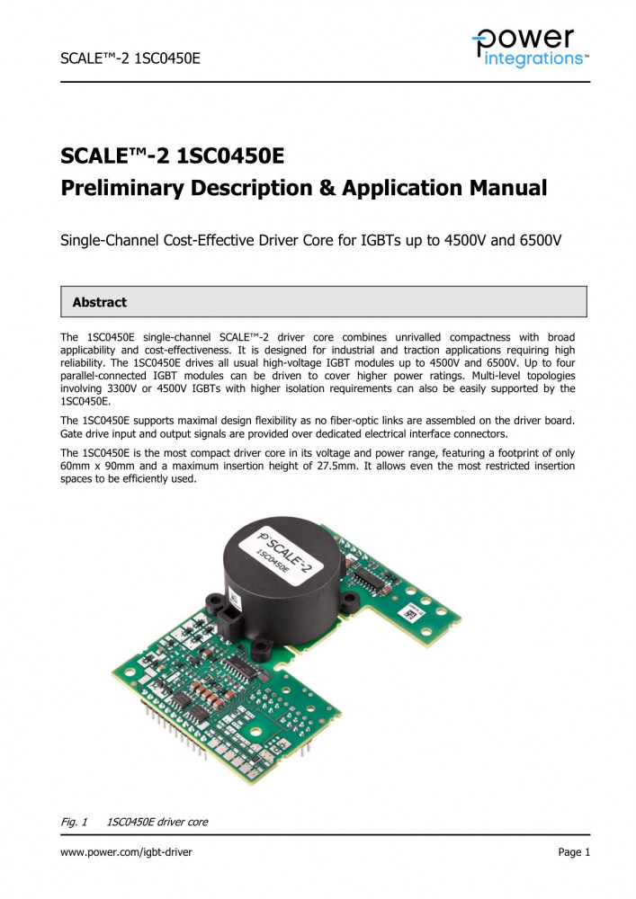 1SC0450E2B0-65 technical document page 1