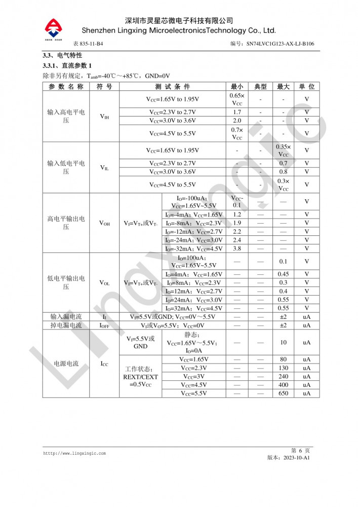 SN74LVC1G123 datasheet page 8