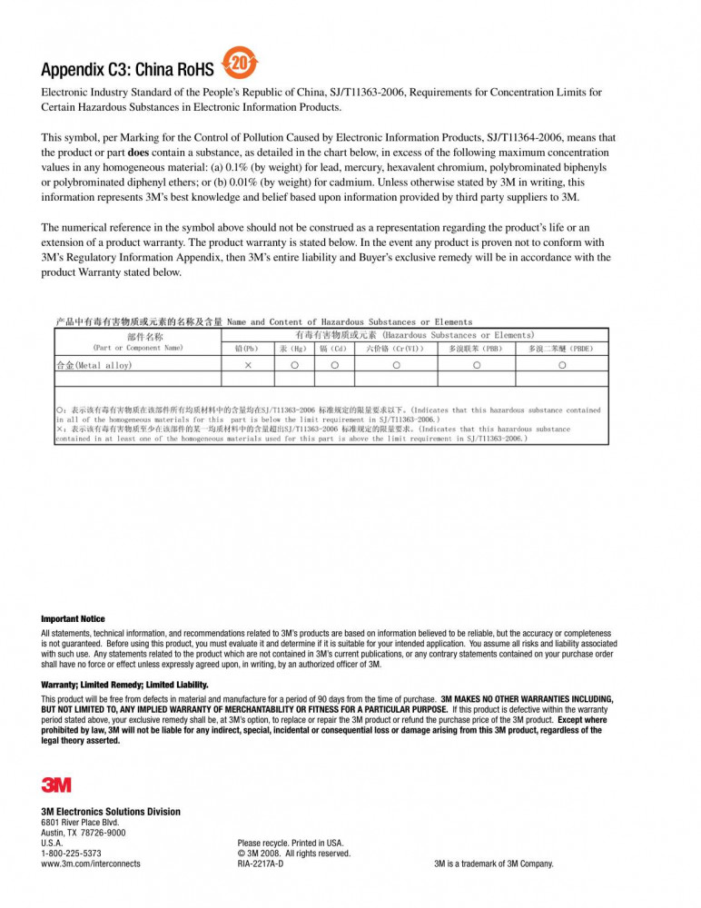 3M 371 Series technical document page 5