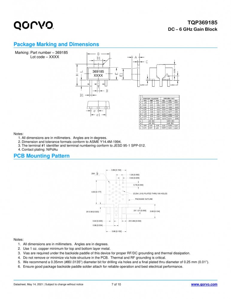 TQP369185 datasheet page 7