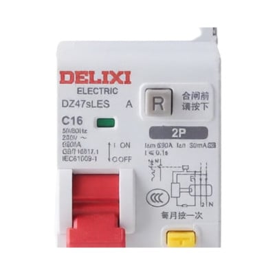 Delixi Electric DZ47PLESC16 Miniature Residual Current Circuit Breaker