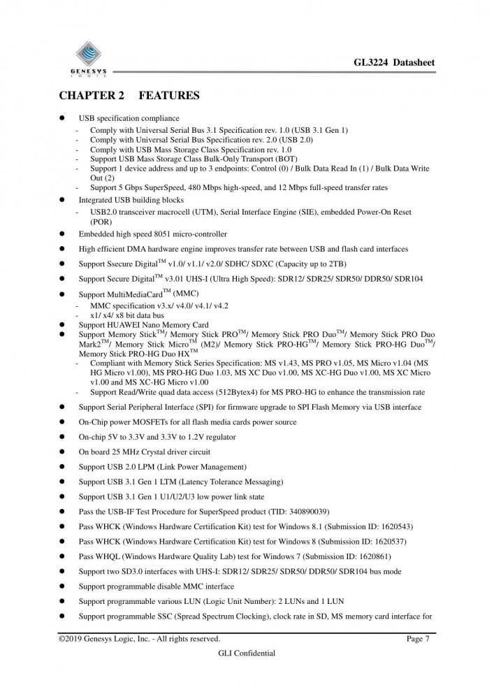 GL3224 datasheet page 7