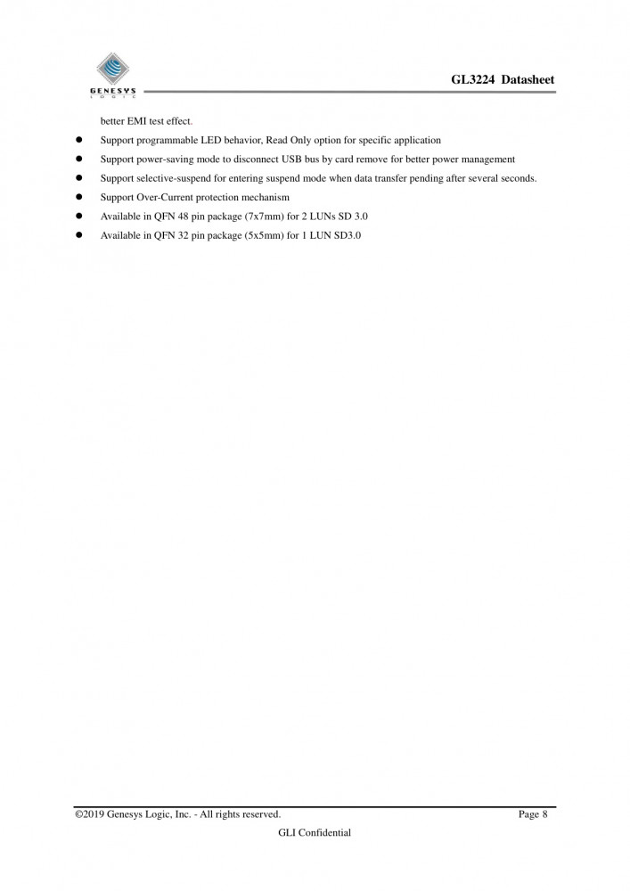 GL3224 datasheet page 8