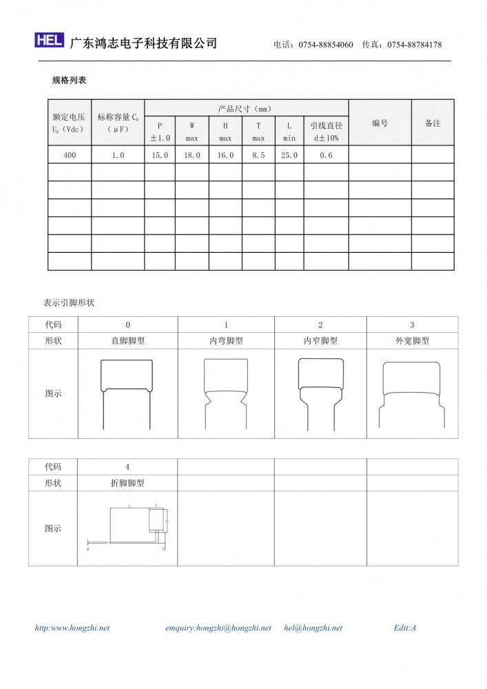 MPP105J2GA8A50R0 specification page 3
