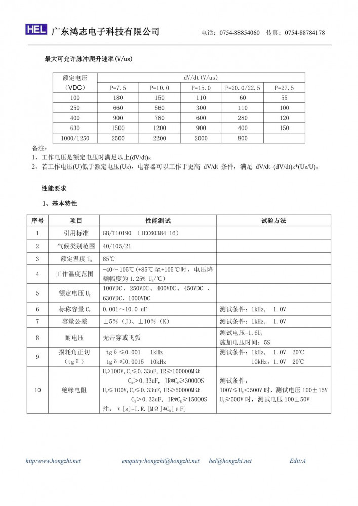MPP105J2GA8A50R0 specification page 4