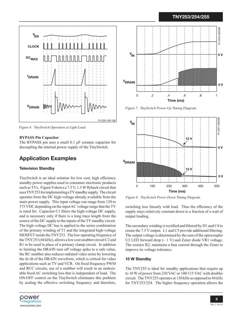 TNY255 datasheet page 5