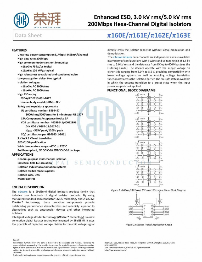 π162E31 datasheet page 1