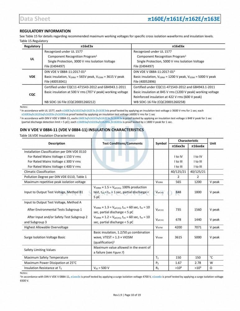 π162E31 datasheet page 10