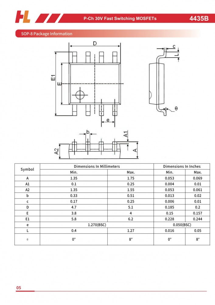 HL 4435B datasheet page 6