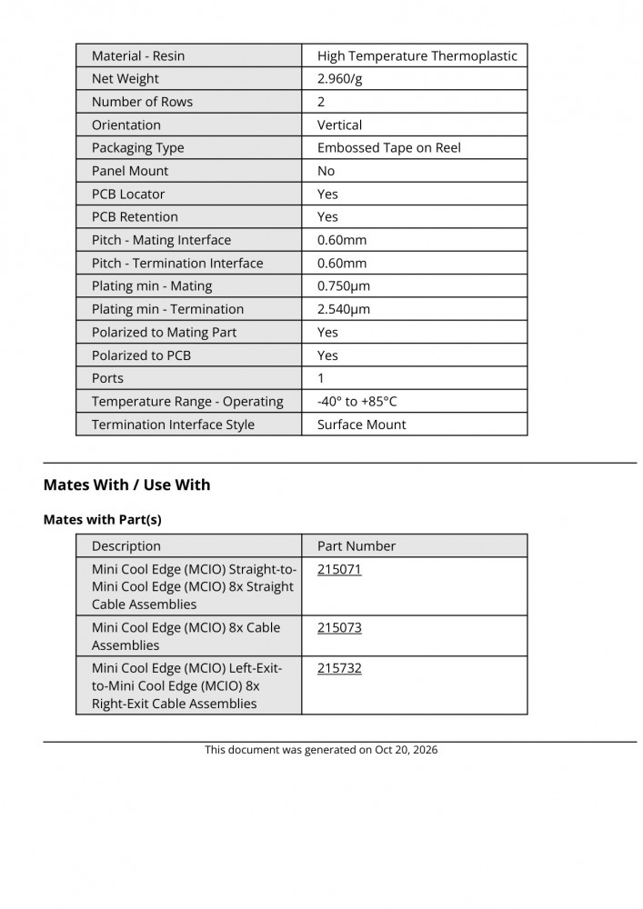 MOLEX 2170822144 technical drawing page 3