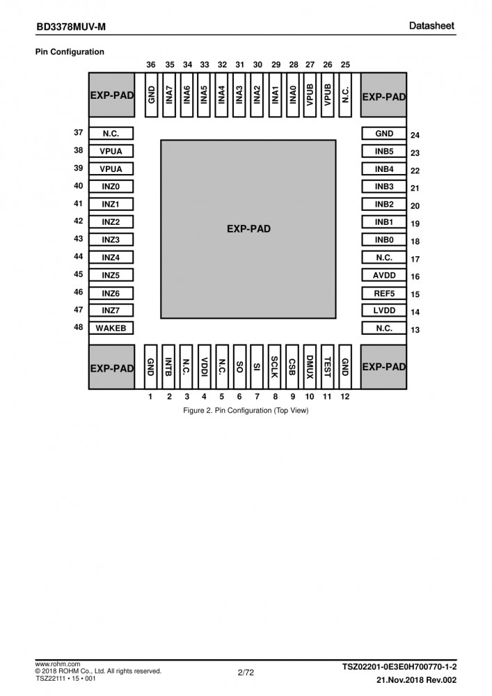 BD3378MUV-ME2 datasheet page 2