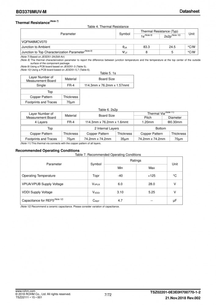 BD3378MUV-ME2 datasheet page 7