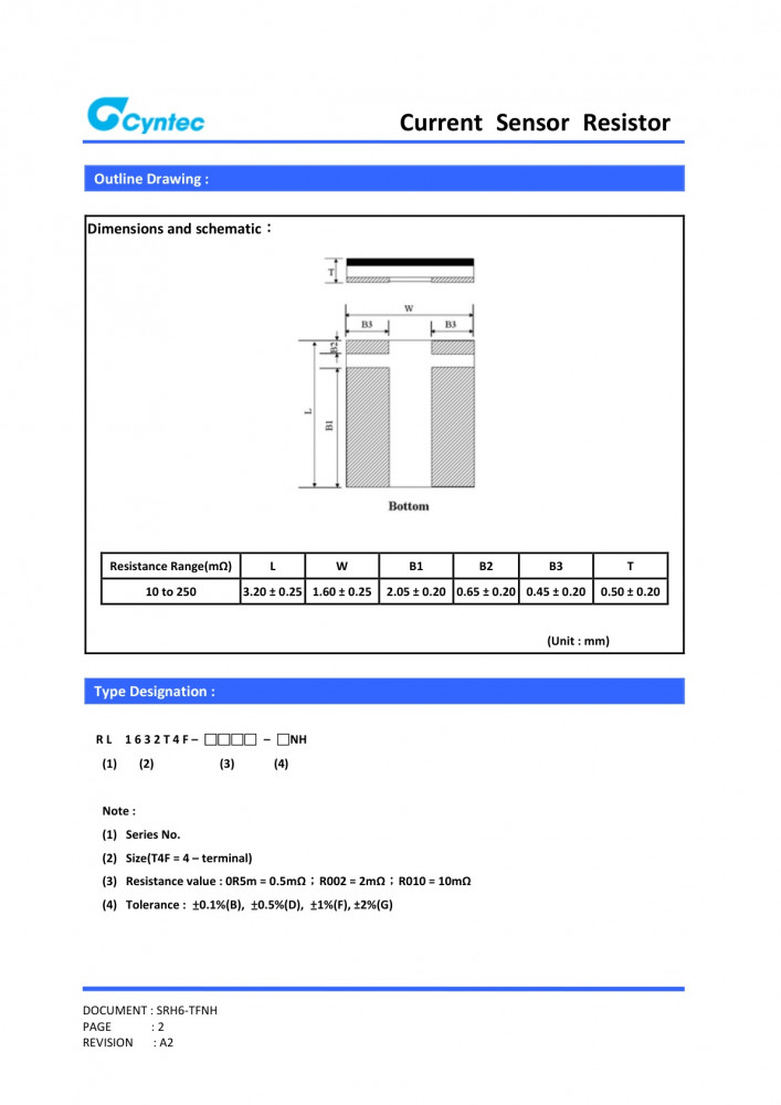 RL1632T4F datasheet page 2