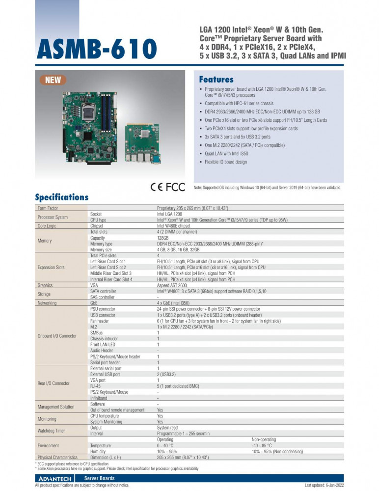 ASMB-610 technical document page 1