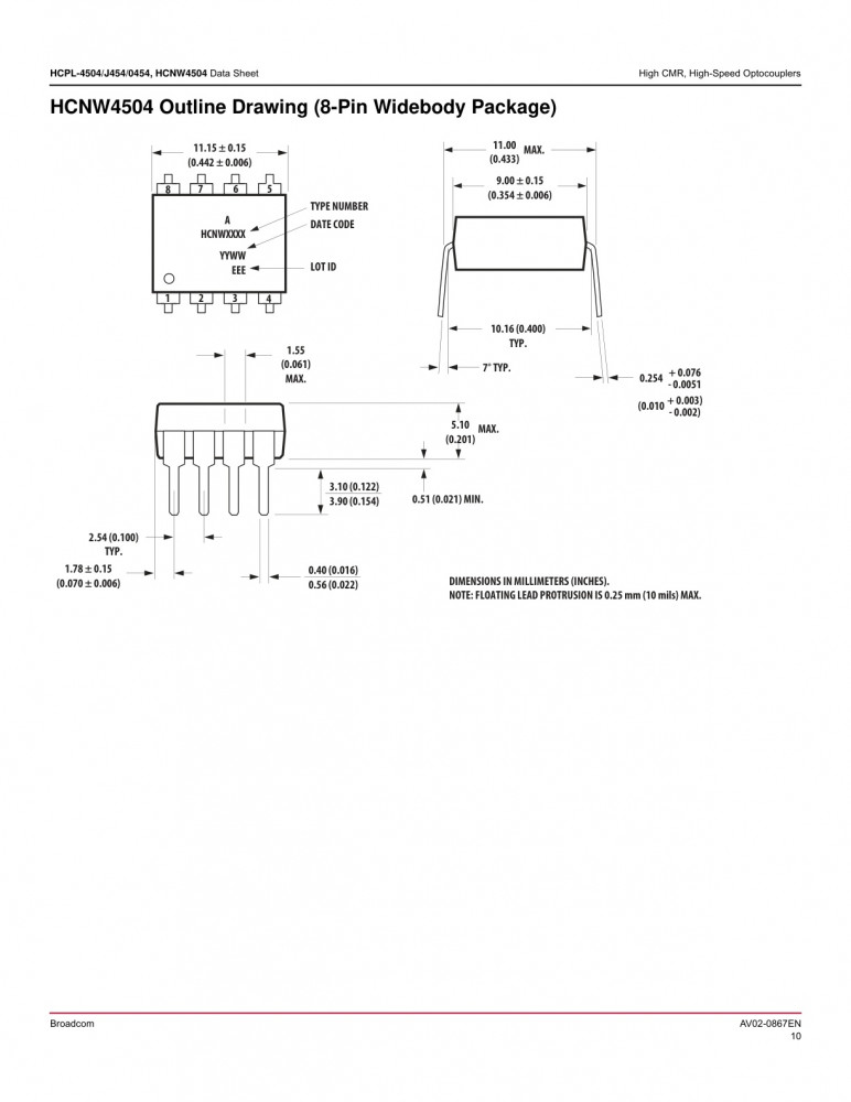 HCPL-0454 datasheet page 10