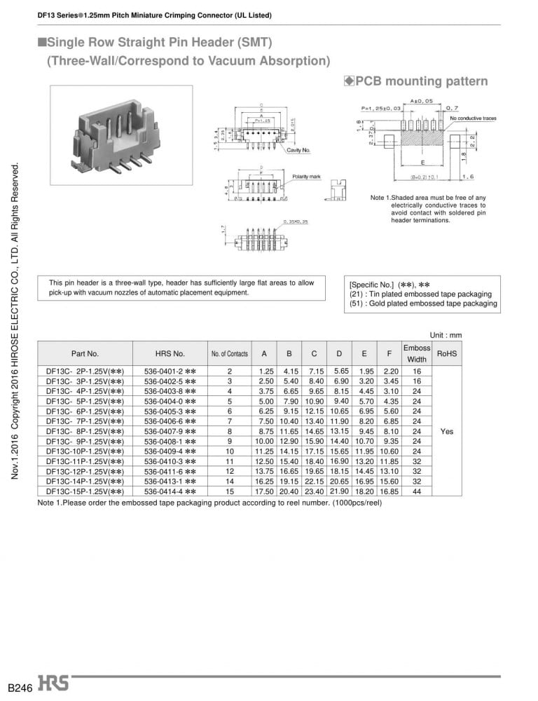 HRS DF13 datasheet page 5