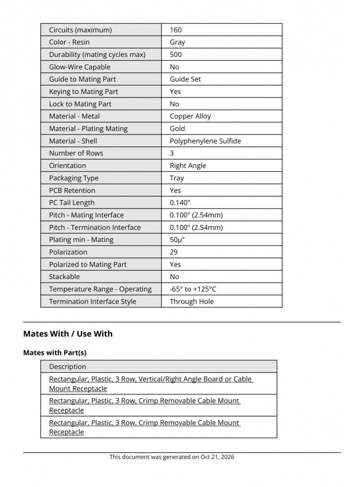 WG160PR9SY-29 technical document page 2