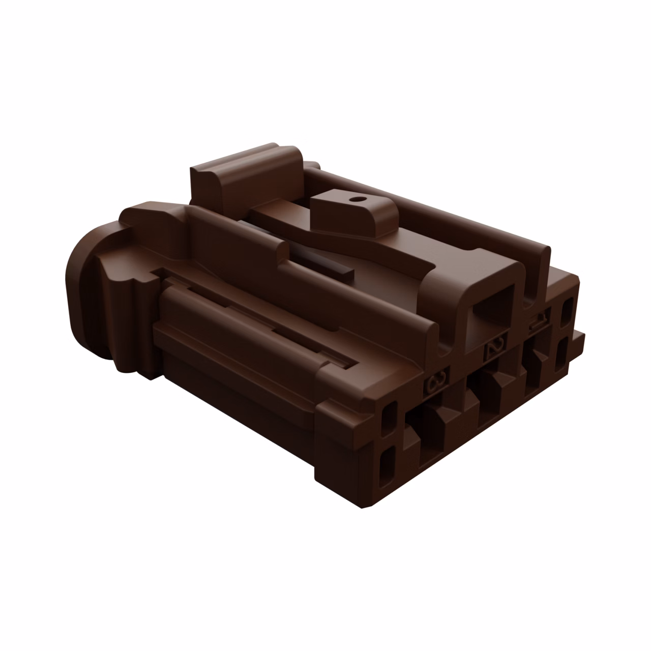 NSCC, Receptacle Connector Hybrid, Single Part, Unsealed 3 Circuits, Brown for sale